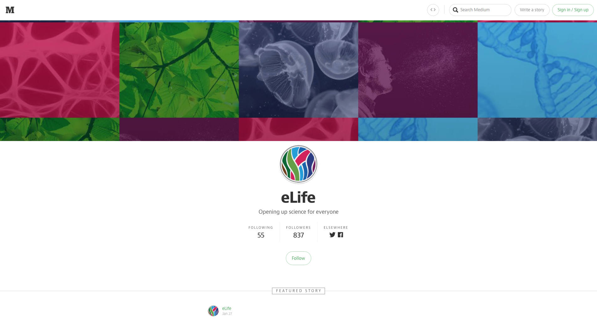 The 2014 eLife Sciences Annual report